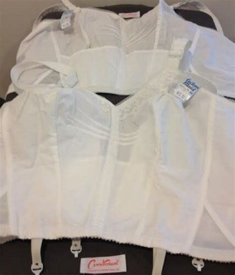 Custom Maid Longline Bullet Bra 8911 White 44c Or 36d 100 Woven Cotton
