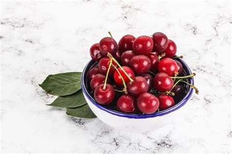Premium Photo Ripe Sweet Juicy Organic Cherry Heap