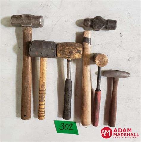 Sledge Hammer 2 Mallet Ball Peen Brass Finish Adam Marshall Land