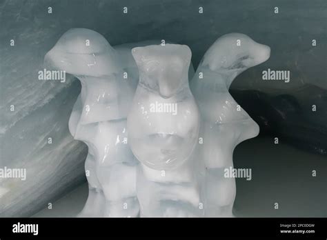 Jungfraujoch Canton Bern Switzerland February 11 2023 Ice Sculpture