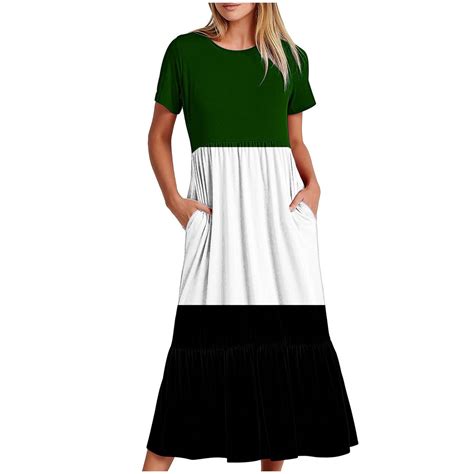Wycnly Summer Dresses For Women Summer Dresses For Women 2024 Pleated