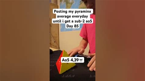 Posting My Pyraminx Average Everyday Until I Get A Sub 2 Ao5 Day 85 Rubikscube L4e Youtube