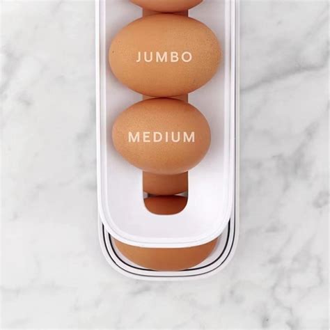 Automatic Scrolling Egg Rack Holder Storage Box Peachloft