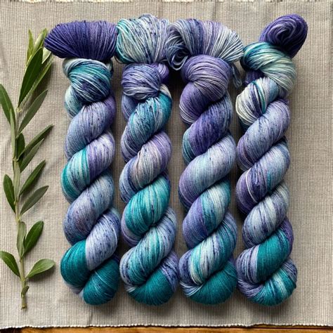 Green And Purple Sock Yarn