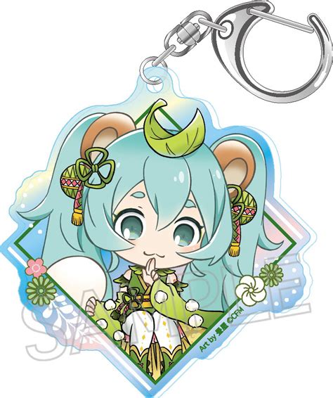 Hatsune Miku Hyakki Yagyo Aurora Acrylic Keychain Bake Danuki
