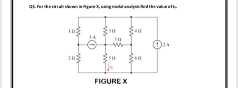 Solved Q For The Circuit Shown In Figure X Using Nodal Chegg