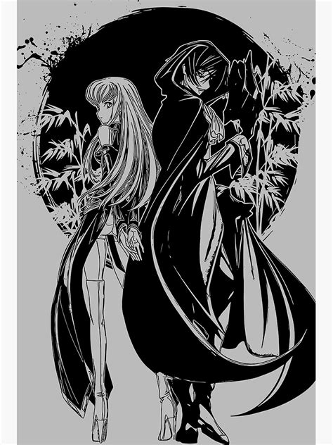CC Code Geas Fanart Blackwork Poster For Sale By Greyo Redbubble