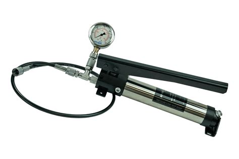 Hand Operated Pressureleak Pump With Gaugeconnector Hydracheck