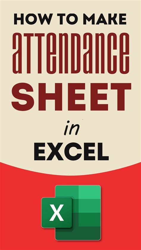 How to make Attendance Sheet in Excel Free Template Informática Trucos