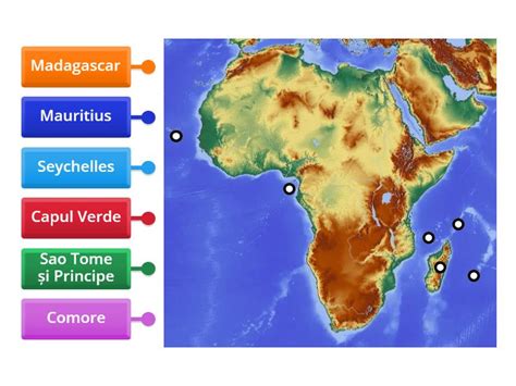 Insulele Africii Labelled Diagram
