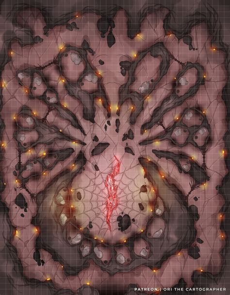 Arachnes Underground Prison 39x50 Battlemap Is Available On Patreon