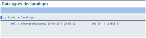 first abap program sap abap