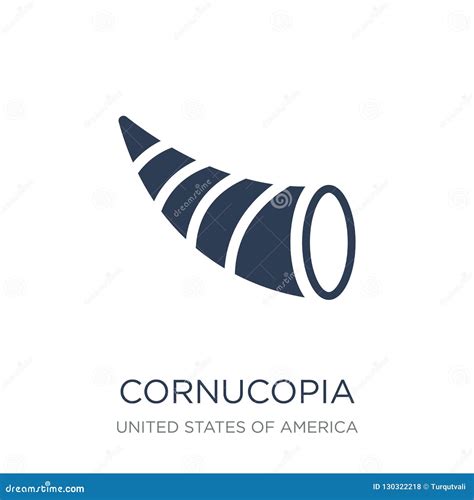 Cornucopia Icon Black Line Art Vector Logo 330201156