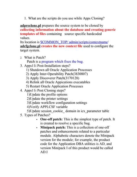 oracle applications 11i dba faq doc
