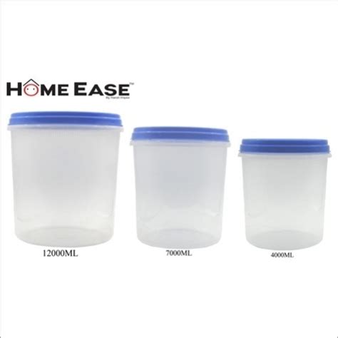 Premium Transparent Plastic Container Optimum Quality For Food Storage Good Condition Plain