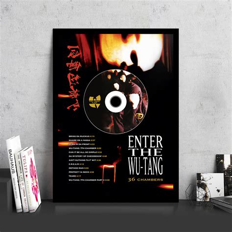 Wu Tang Clan Enter The Wu Tang 36 Chambers Framed Cd Album Plaque