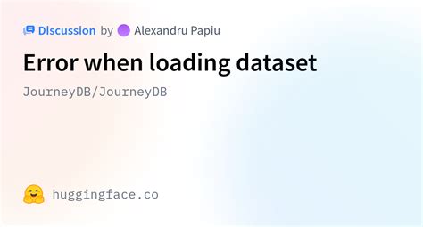 Journeydbjourneydb · Error When Loading Dataset