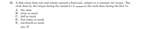 solved 80 a disk starts from rest and rotates around a