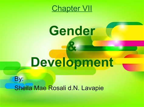 Gender And Development Ppt