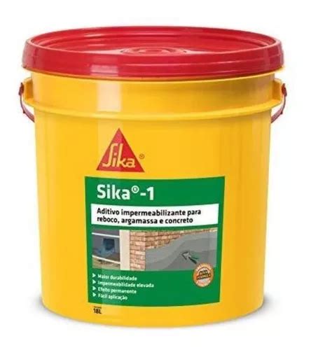 Aditivo Impermeabilizante Reboco Argamassa Concreto Sika 18l Frete grátis