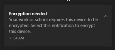 Bitlocker Encryption Prompt R Intune