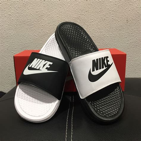 Nike Benassi Slides Mismatch Mens Fashion Footwear Flipflops And