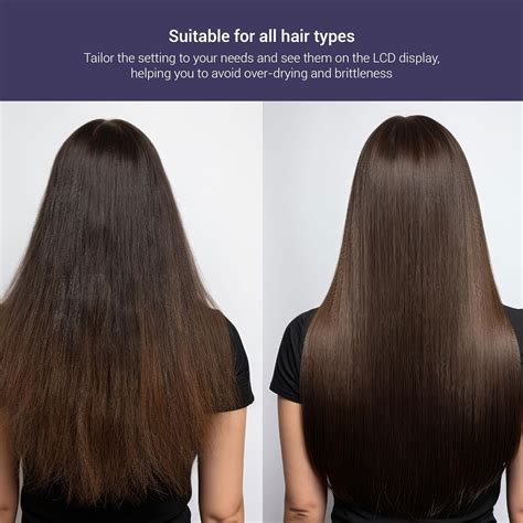 Monat Plancha De Pelo A Vapor Plancha De Vapor Con Placas De Nano Titanio De 15 Pulgadas