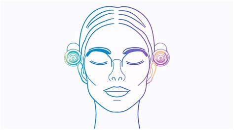 Facial Massage Roller Linear Icon With Color Gradient Premium Ai