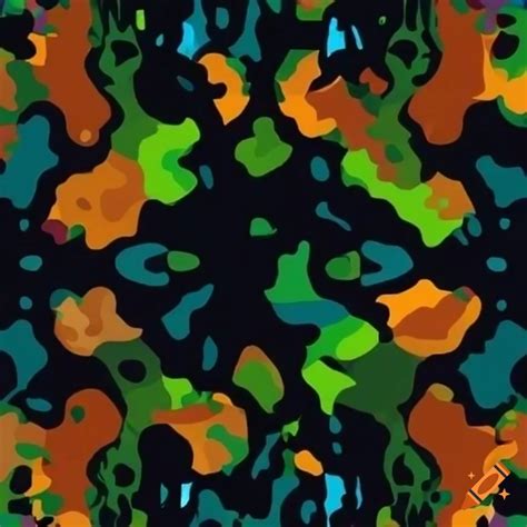 Funny Colored Camouflage Pattern On Craiyon