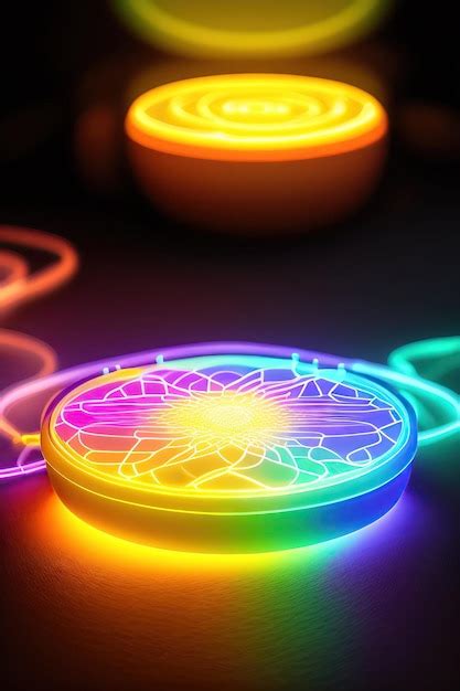 Premium Ai Image Glowing Neural Links Network