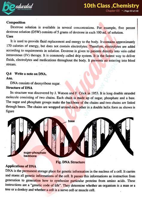 Chapter 5 Chemistry 10th Class Notes Matric Part 2 Notes