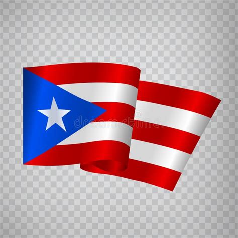 Flag Of Puerto Rico From Brush Strokes Flag Waving Puerto Rico On
