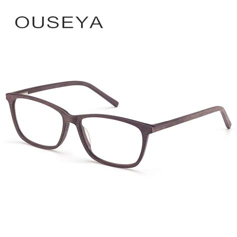 아세테이트 남성 안경테 우드 그레인 레트로 오버사이즈 남성 광학 안경 클리어 3336men Glasses Clearoptical Men