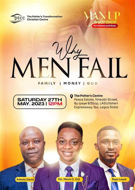 Man Up Conference Why Men Fail Pastor Mavis Orji Session Ptccentre