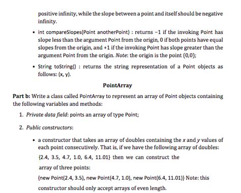 Solved Point Part A Write An Immutable Class Called Point