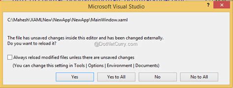 Using New Xaml Tools With Visual Studio Dotnetcurry