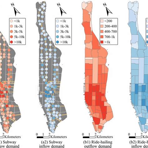 Spatial Distribution Of Multimodal Travel Demand In Manhattan