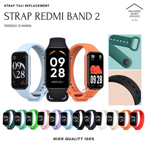 Jual Strap Redmi Band Tali Redmi Smartband Silicone Warna Polos Shopee Indonesia