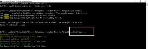 Event Management System Project In Node JS With Source Code