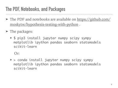 Hypothesis Testing With Python Speaker Deck