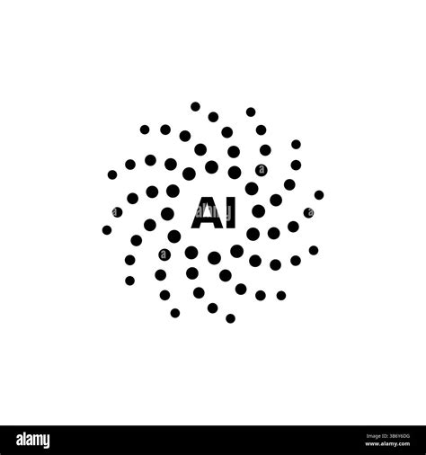 Artificial Intelligence Modern Ai Icon Or Logo Vector Ai Circular Design Vector Illustration