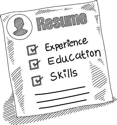 Resume Clip Art Vector Images And Illustrations Istock