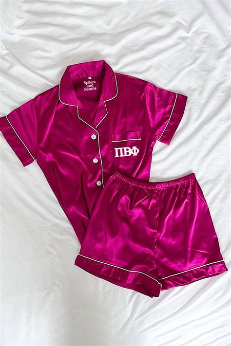 Greek Letters Pi Beta Phi Pajamas Pi Phi Sorority Pajamas Custom