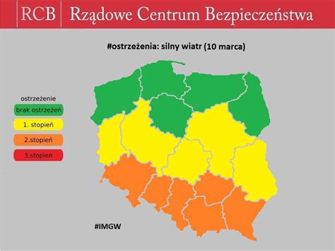 Kolejny ALERT POGODOWY Bardzo silny wiatr powieje z prędkością do 100 km h RADAR WIATRU LIVE