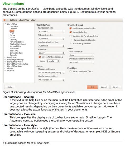 Setting Libreoffice Ui Font Size In Lo 6152 Super User