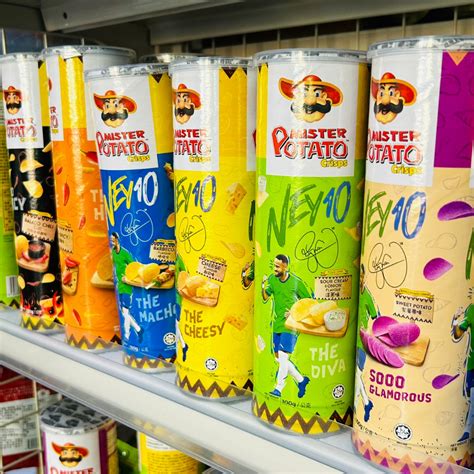 Malaysia MAMEE Mr Potato Chips Purple Onion Taiwan Limited Black Malay