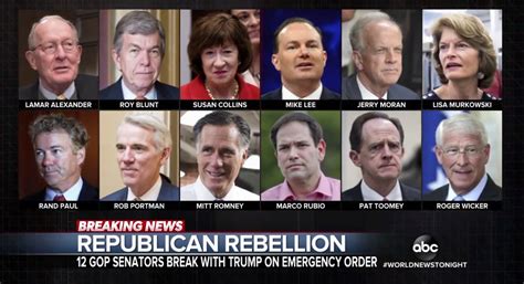 See The Defector Boards Showcasing 12 Gop Senators Who Voted Against