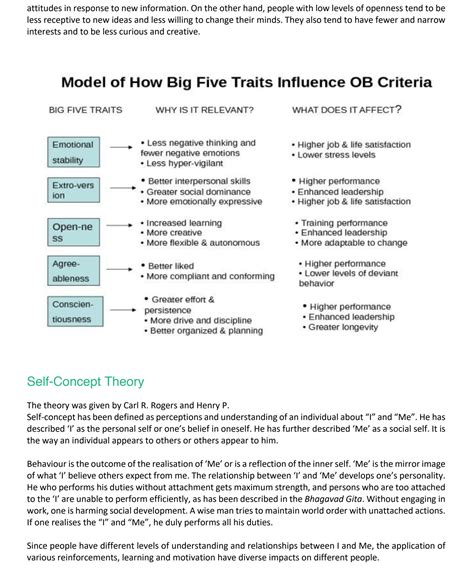 SOLUTION Big Five Trait Model Of Personality And Its Applications