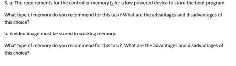 Solved Volatile V Non Volatile Static V Dynamic Embedded