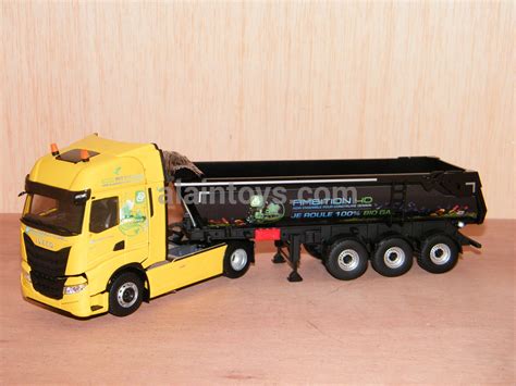 IVECO S WAY REMORQUE BENNE TP DELMONICO DOREL ELIGOR 1 43 Réf 117705